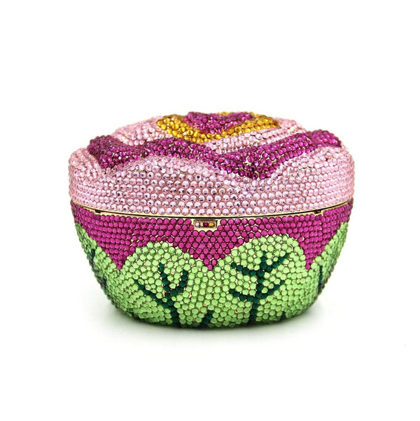 Cake Shape Colorful Crystals Clutch – WAAMII