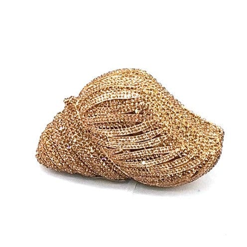 Crystal Conch Shell Minaudiere | Designer Clutch Bags| WAAMII