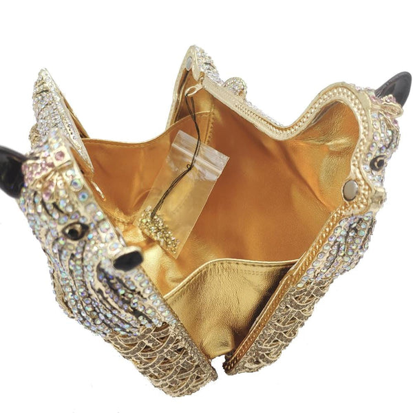 Full Crystal Doggy Puppy Clutch | WAAMII