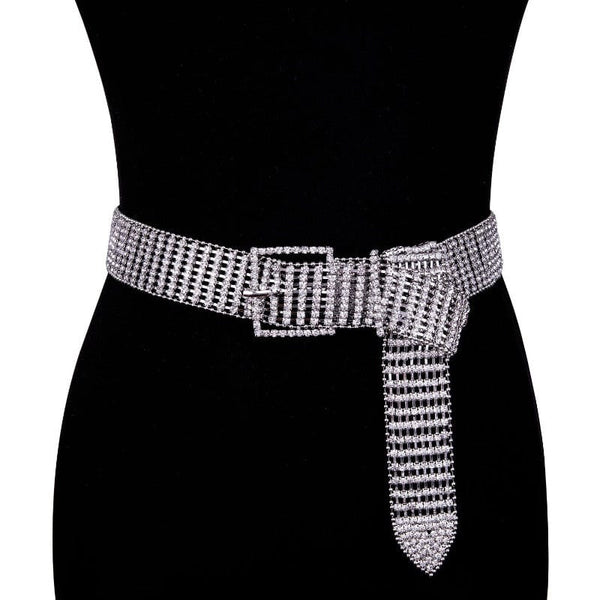 Luxury Bling Crystal CZ Diamond Belt-WMD1017 | WAAMII